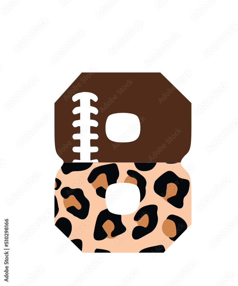 Football Font SVG png, half leopard football font letters alphabet and ...