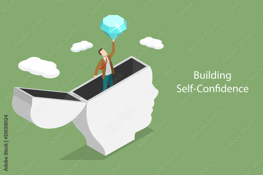 3D Isometric Flat Vector Conceptual Illustration of Building Self ...