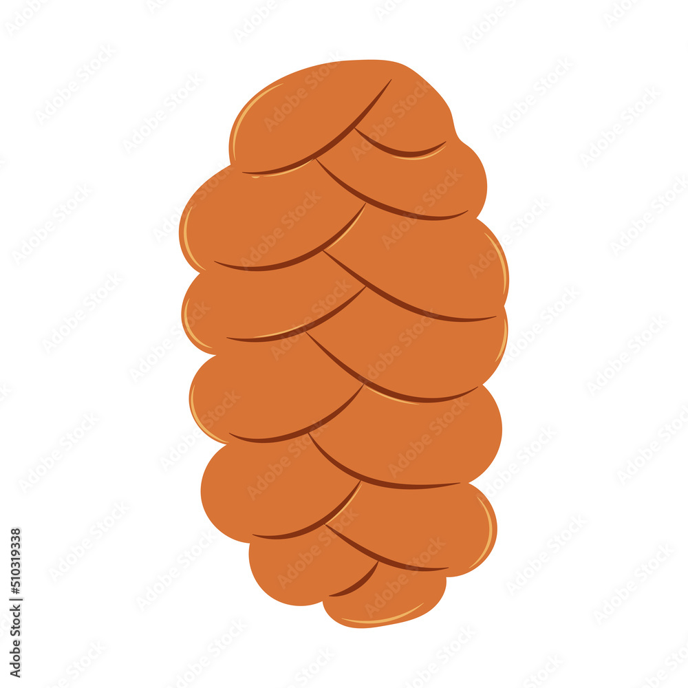 Bread vector flat Illustration. Cartoon bakery food. Stock Vector ...