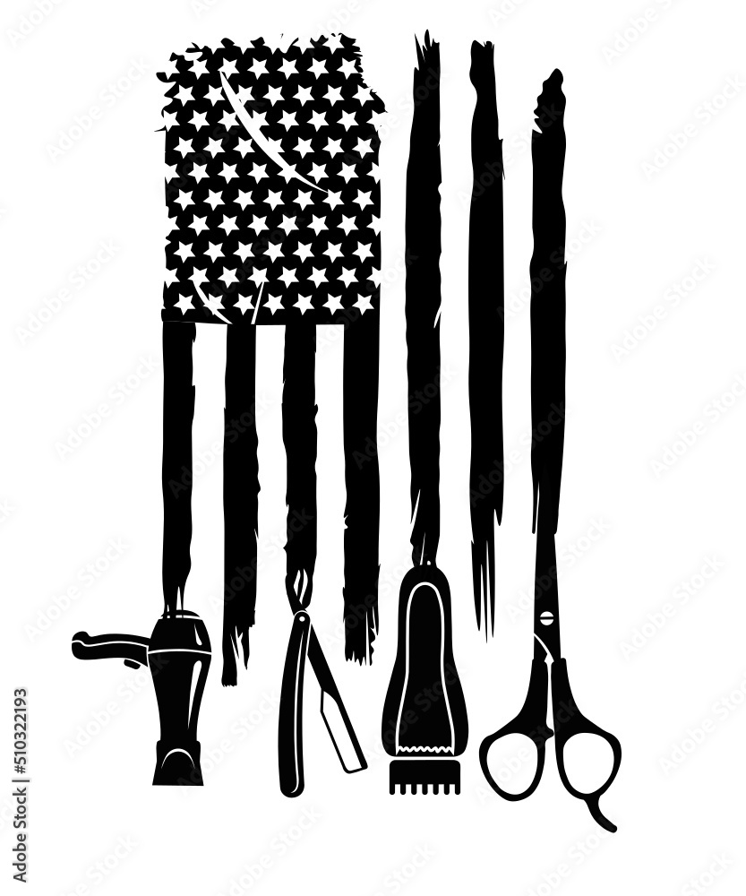 Hair Stylist Svg Barber Svg Hair Stylist Flag Svg Barber Flag Svg Hairdresser Svg
