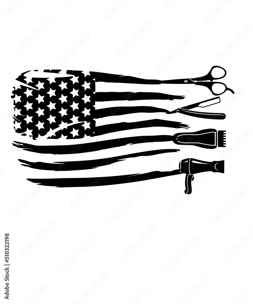 Hair Stylist Svg Barber Svg Hair Stylist Flag Svg Barber Flag Svg Hairdresser Svg