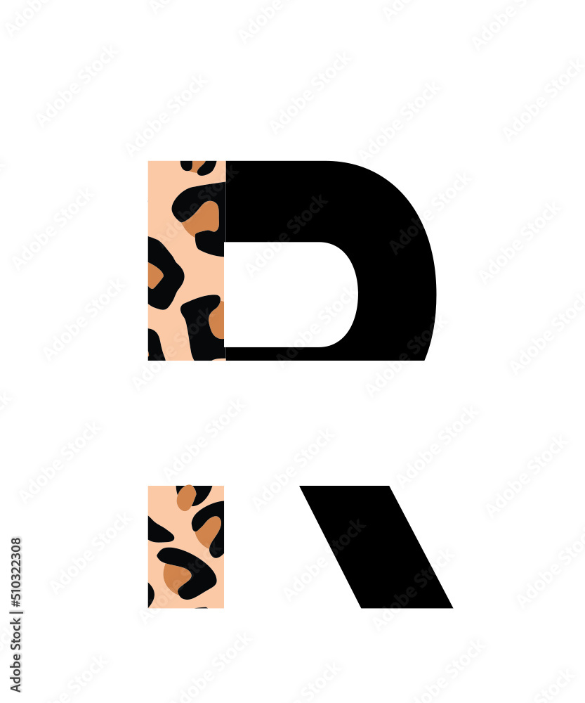 half Leopard font svg, Leopard cheetah half print font letters alphabet ...