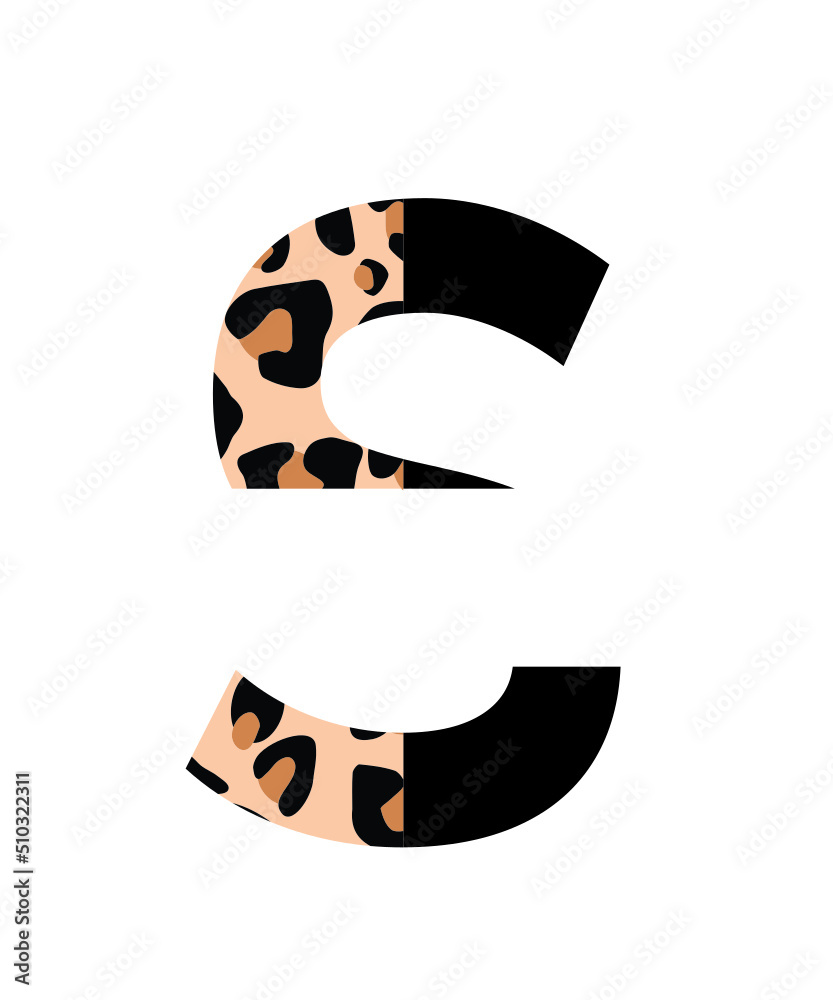 half Leopard font svg, Leopard cheetah half print font letters alphabet ...