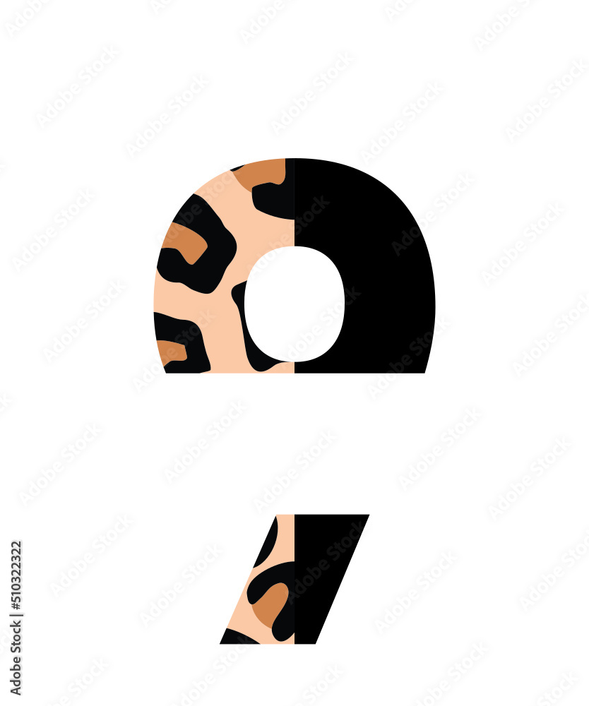 half Leopard font svg, Leopard cheetah half print font letters alphabet ...