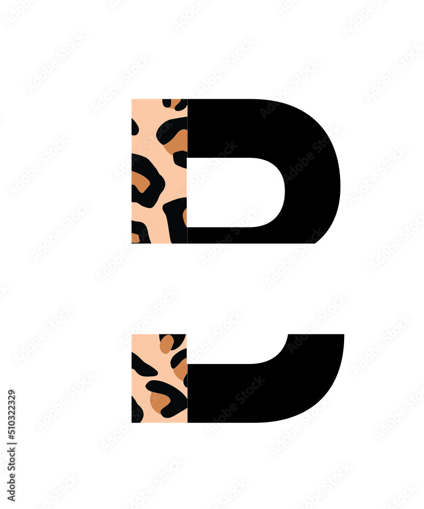 half Leopard font svg, Leopard cheetah half print font letters alphabet ...
