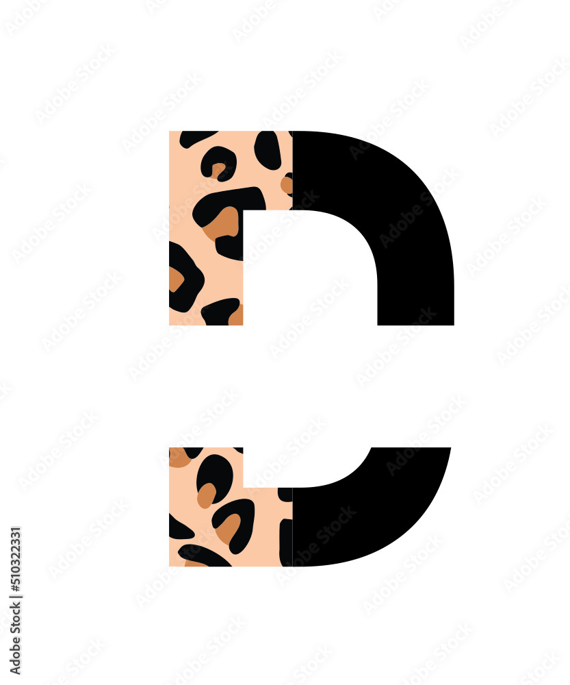 half Leopard font svg, Leopard cheetah half print font letters alphabet ...