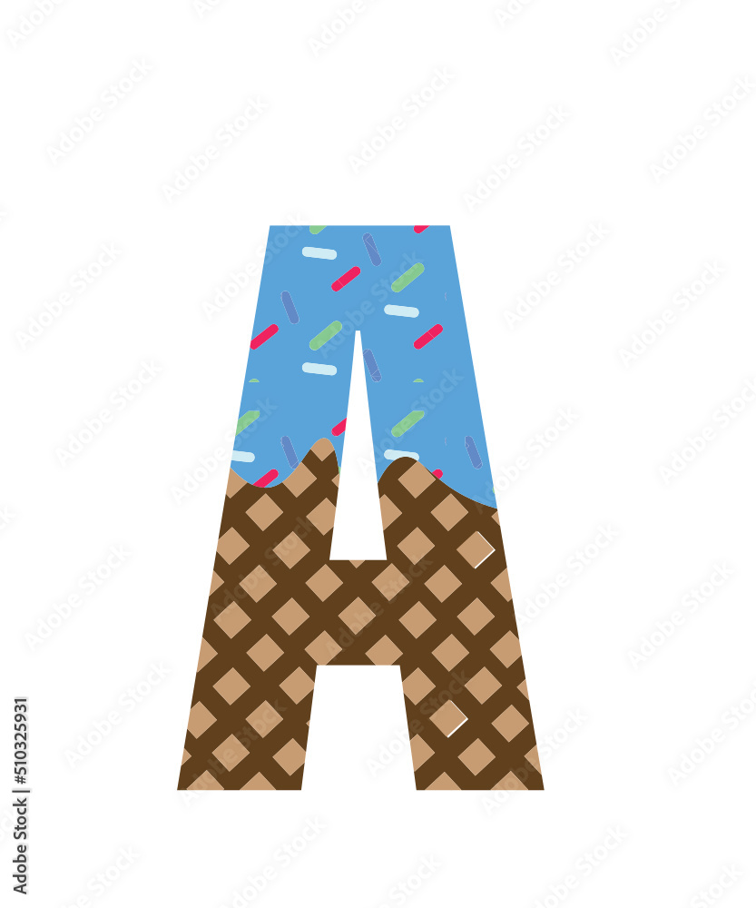 ice cream alphabet svg, summer alphabet letters font ice cream svg, Ice ...