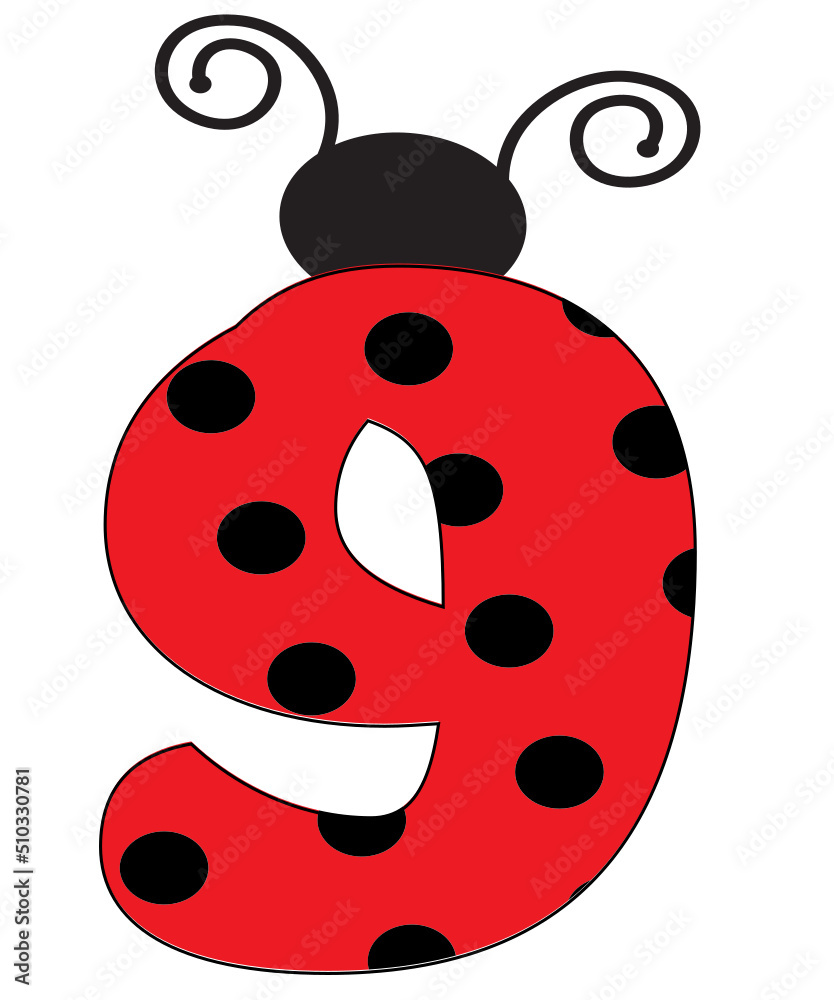 lady bug font letters aphabet svg png, birthday girl boy svg, Ladybug ...