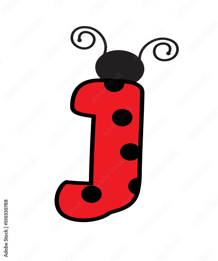 lady bug font letters aphabet svg png, birthday girl boy svg, Ladybug ...