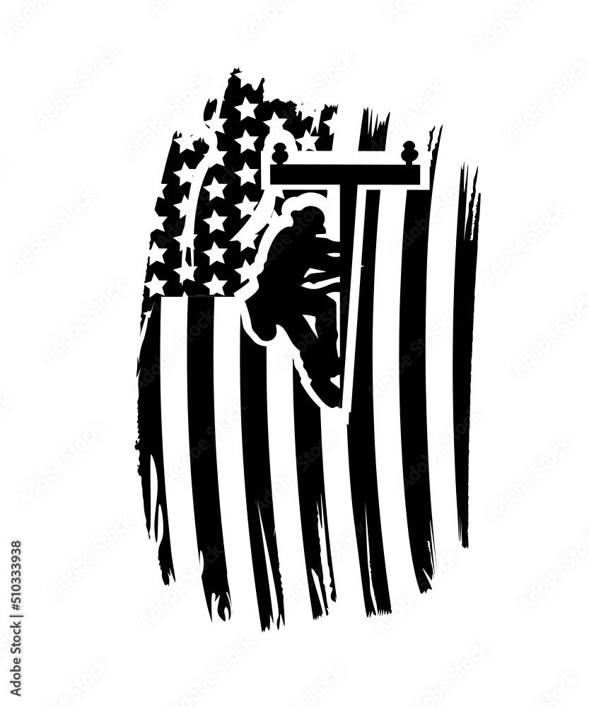lineman svg, lineman flag svg, lineworker svg, lineman american flag ...