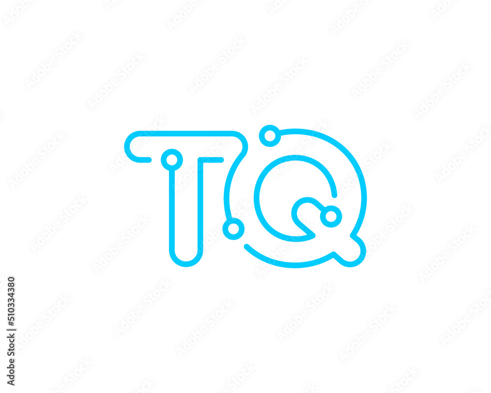 Abstract Letters TQ Logo Design Template 001 Stock Vector | Adobe Stock