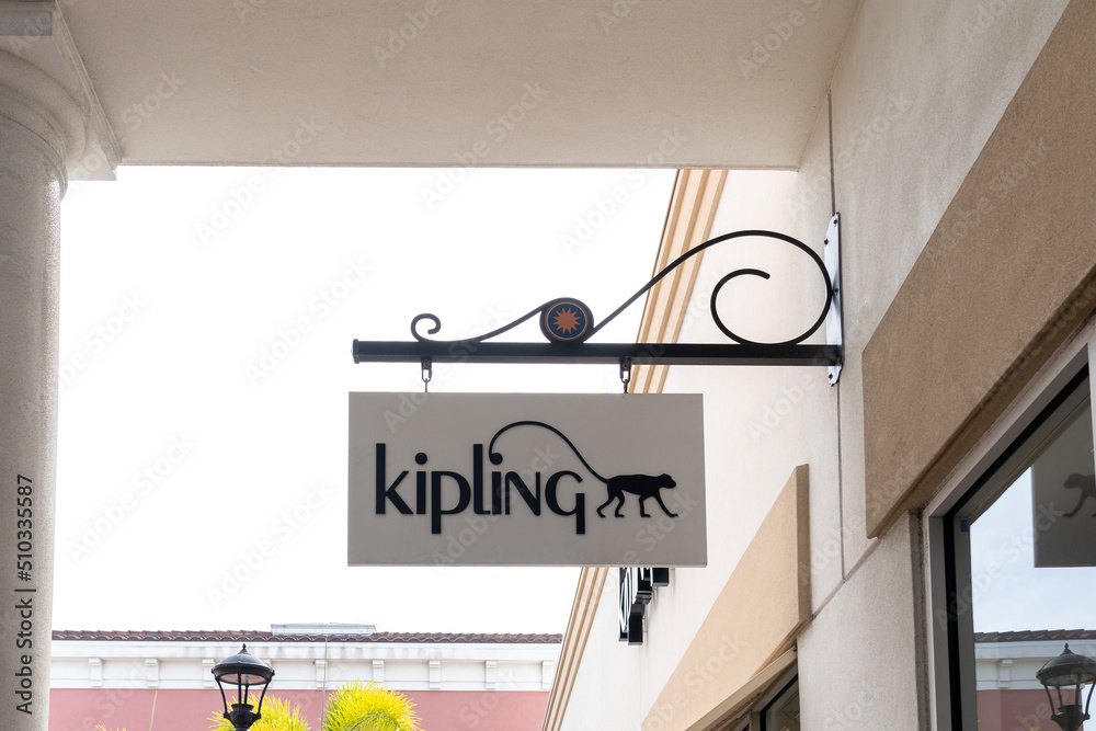 Orlando, FL, USA - January 21, 2022: Kipling store hanging sign is ...