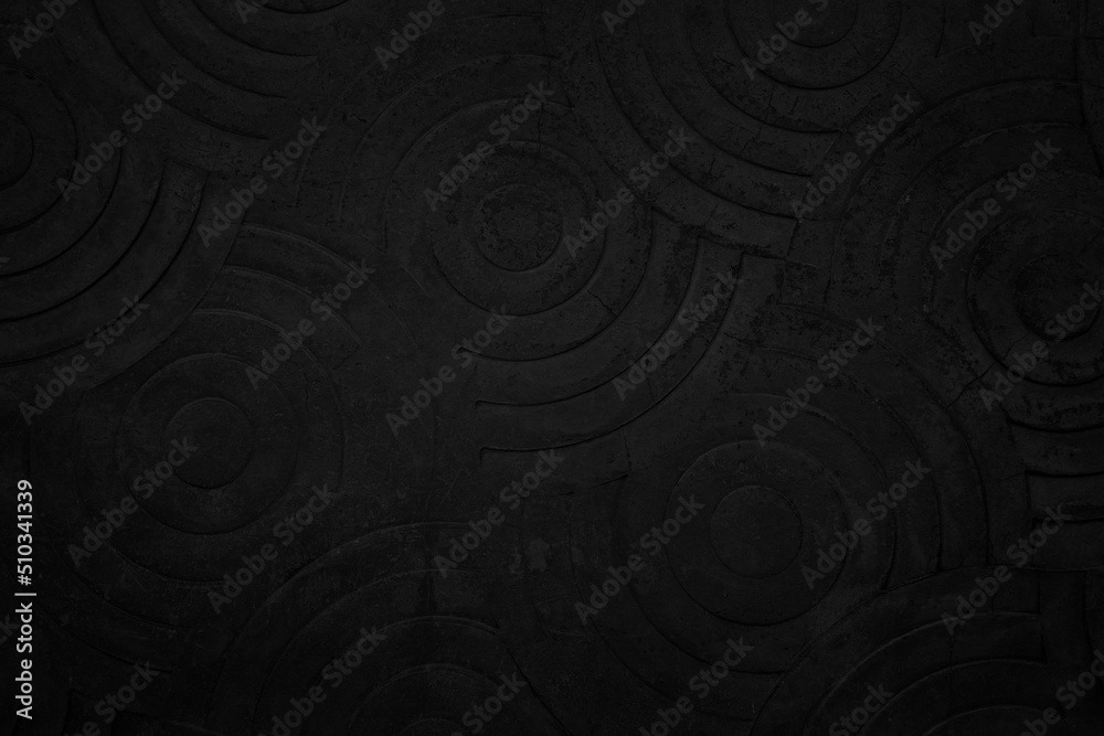 Black concrete texture wall background. Abstract dark paint floor ...