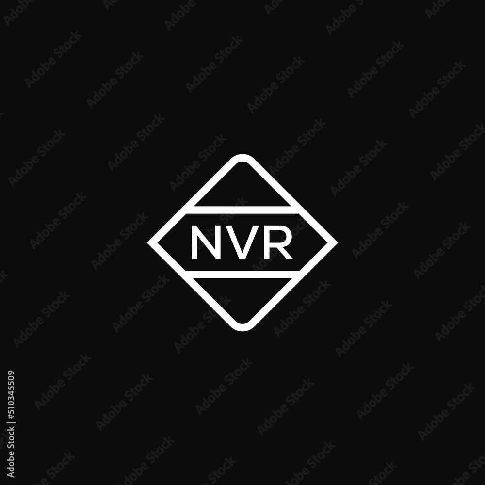 Vetor do Stock: NVR 3 letter design for logo and icon.NVR monogram logo ...