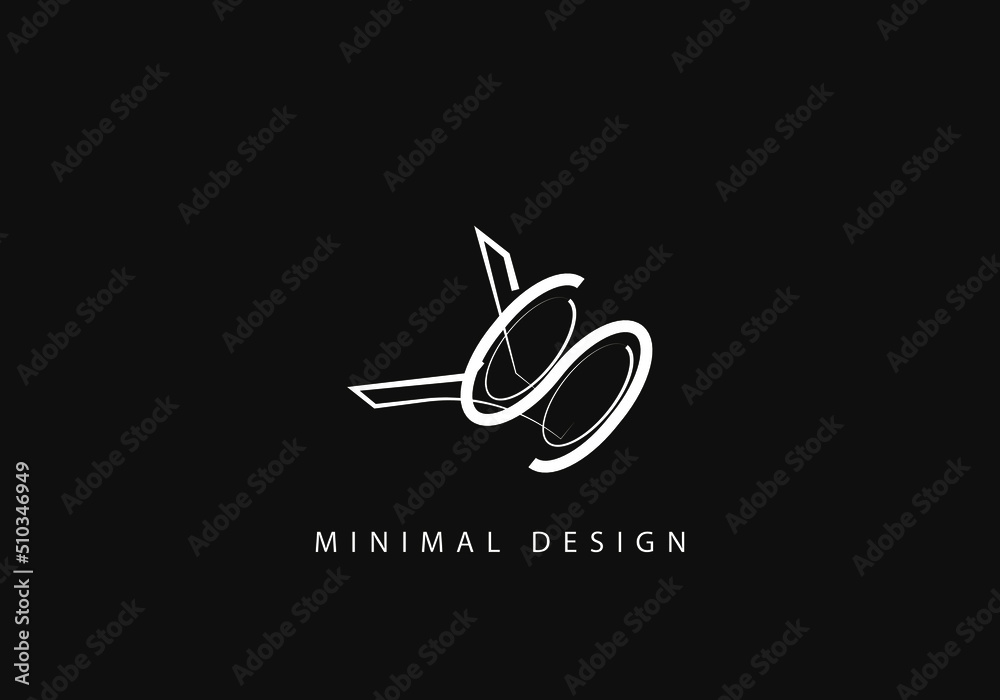 Alphabet letter SY logo design line art Stock Vector | Adobe Stock