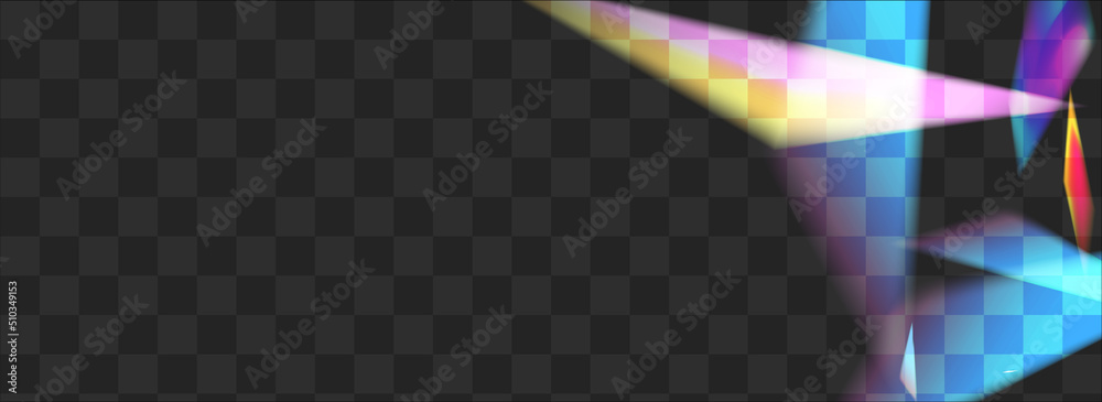 Iridescent Glints Vector Transparent Panoramic Stock Vector | Adobe Stock