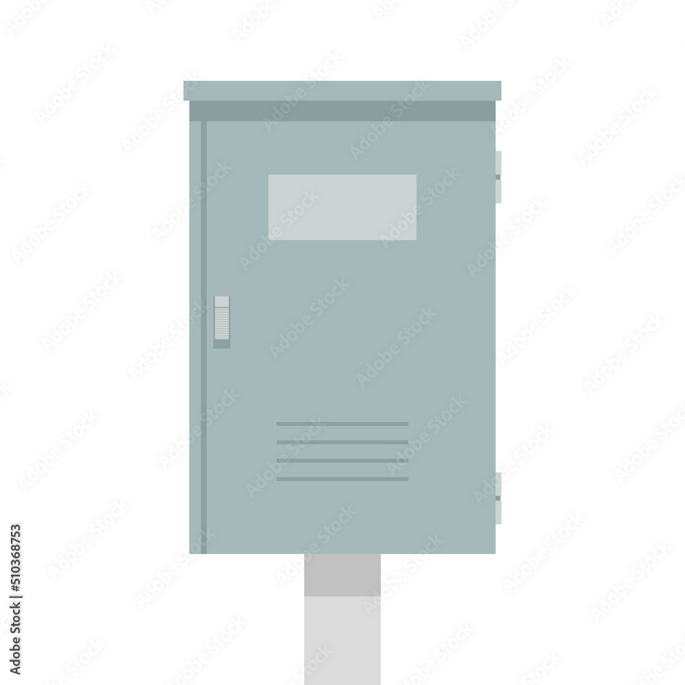 Electrical cabinet cartoon vector. free space for text. wallpaper. copy ...