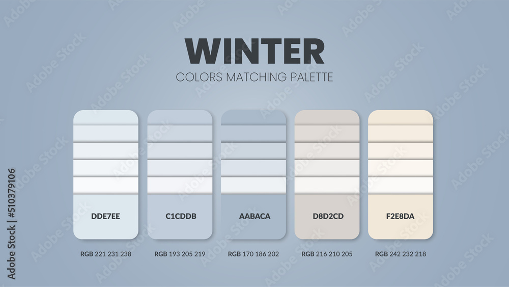 Winter tone colour schemes ideas.Color palettes are trends combinations ...