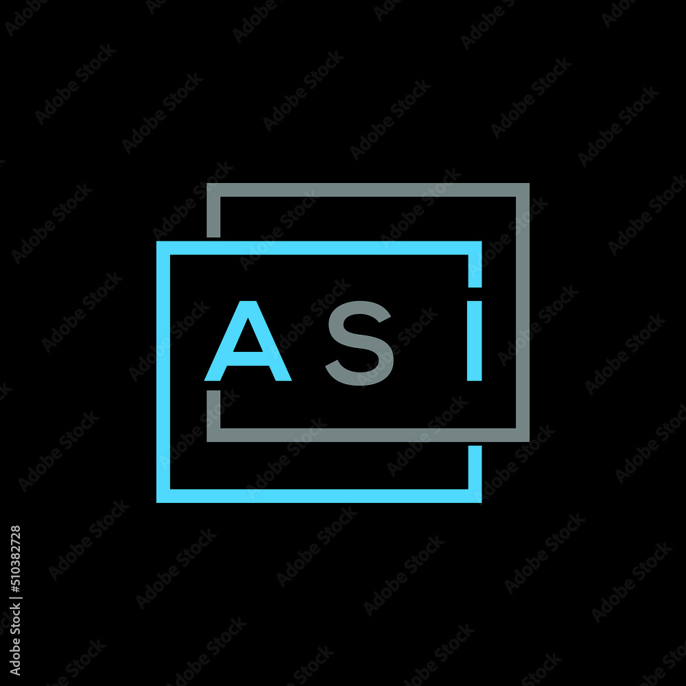 ASI letter logo creative design. ASI unique design. Stock Vector ...