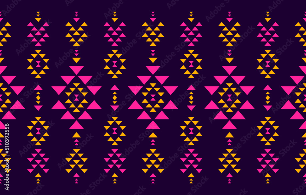 Abstract Ethnic Tribal Pattern Art Ethnic Geometric Seamless Pattern