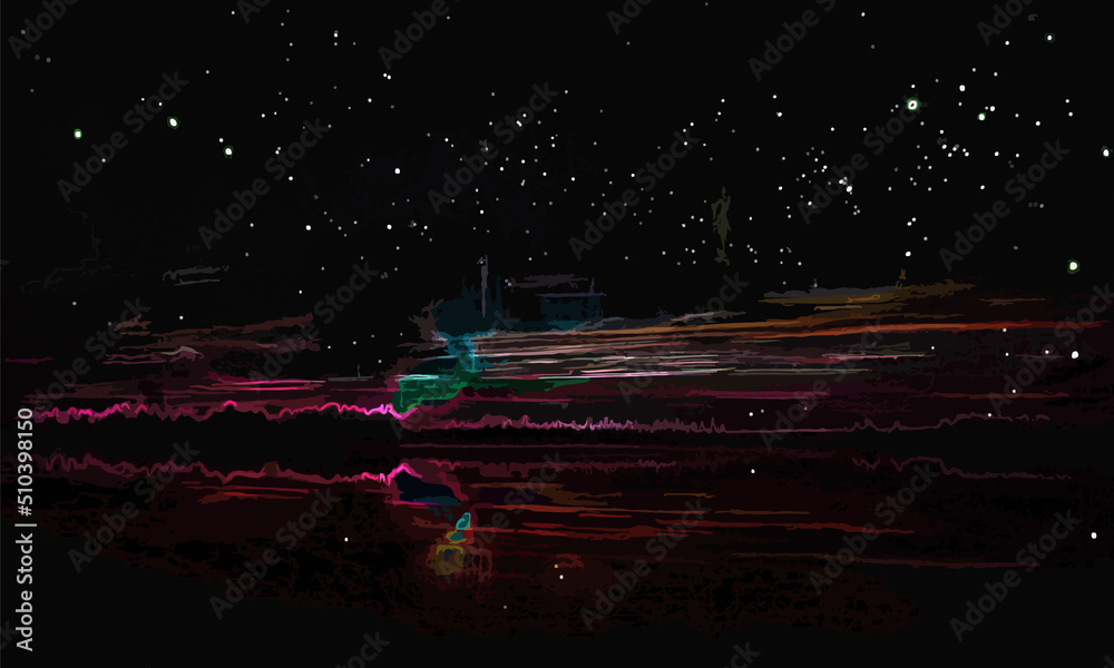 Abstract tech design background. Dark wallpaper made with sparkle and ...