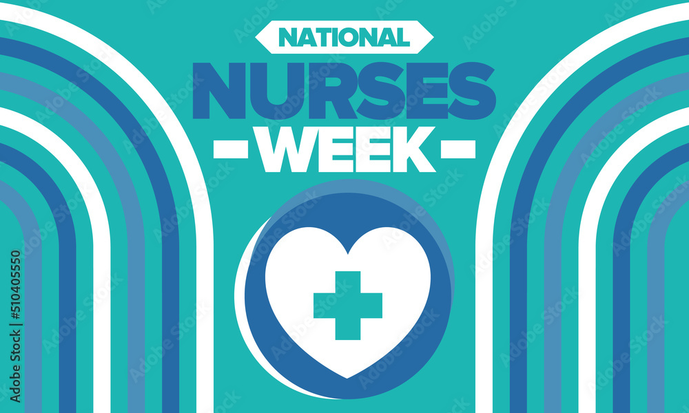 Vecteur Stock National Nurses Week. Medical and health care concept ...