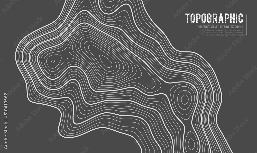 Grey contours vector topography. Geographic mountain topography vector ...
