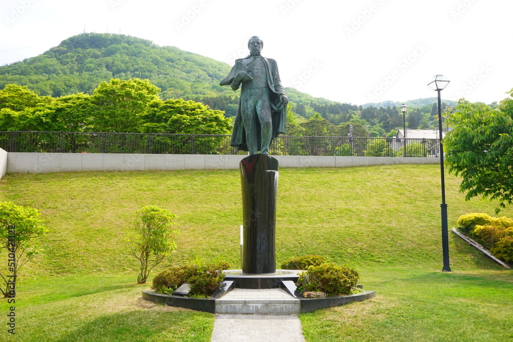 Memorial Statue of the Visit of Commodore Matthew C. Perry in Hakodate ...