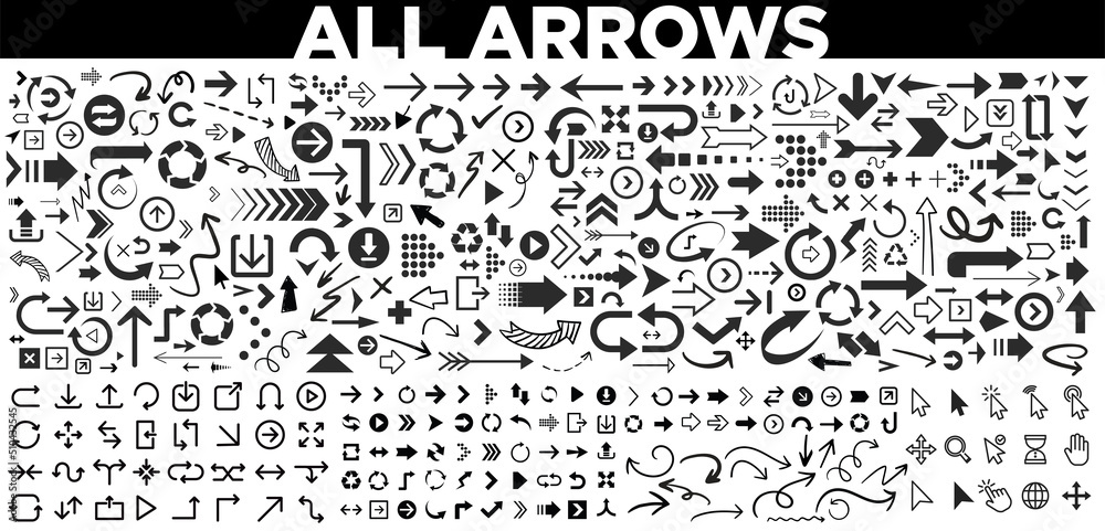 All Arrows Stock Vector | Adobe Stock