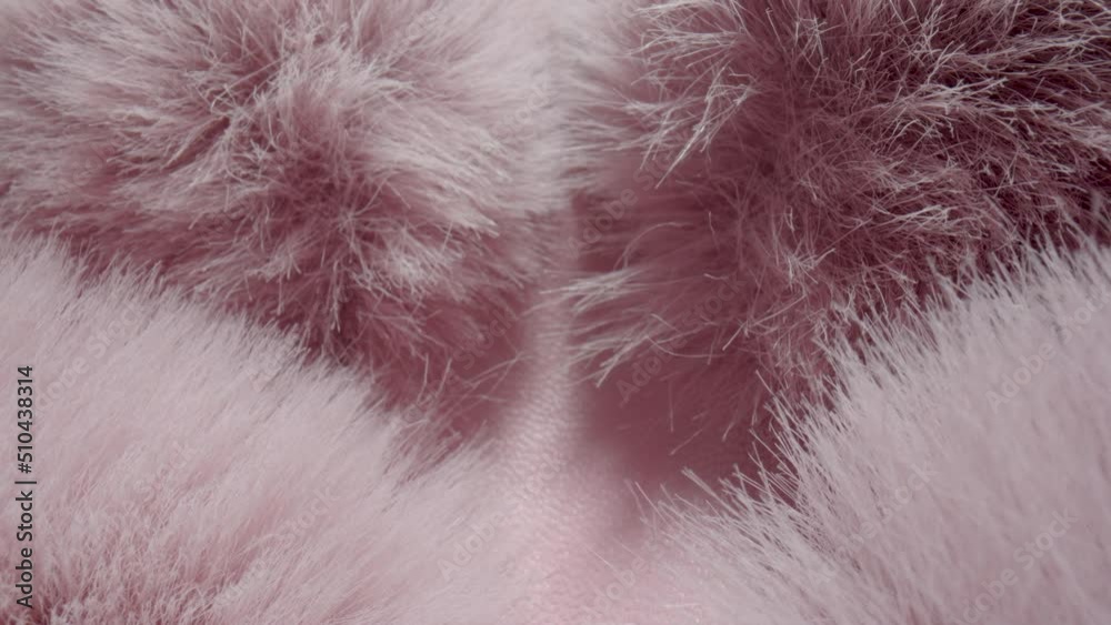 Texture of soft fluffy pink fur fabric. Faux hairy fur. Fluffy fake fur ...