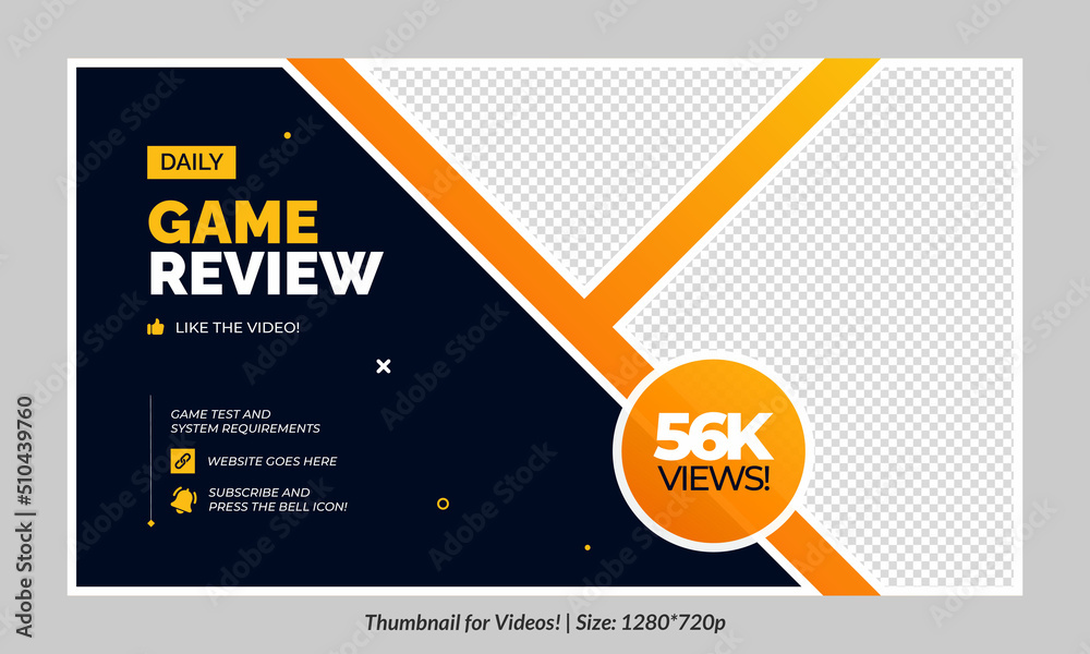 Gaming video thumbnail for streaming and game review. Game review ...