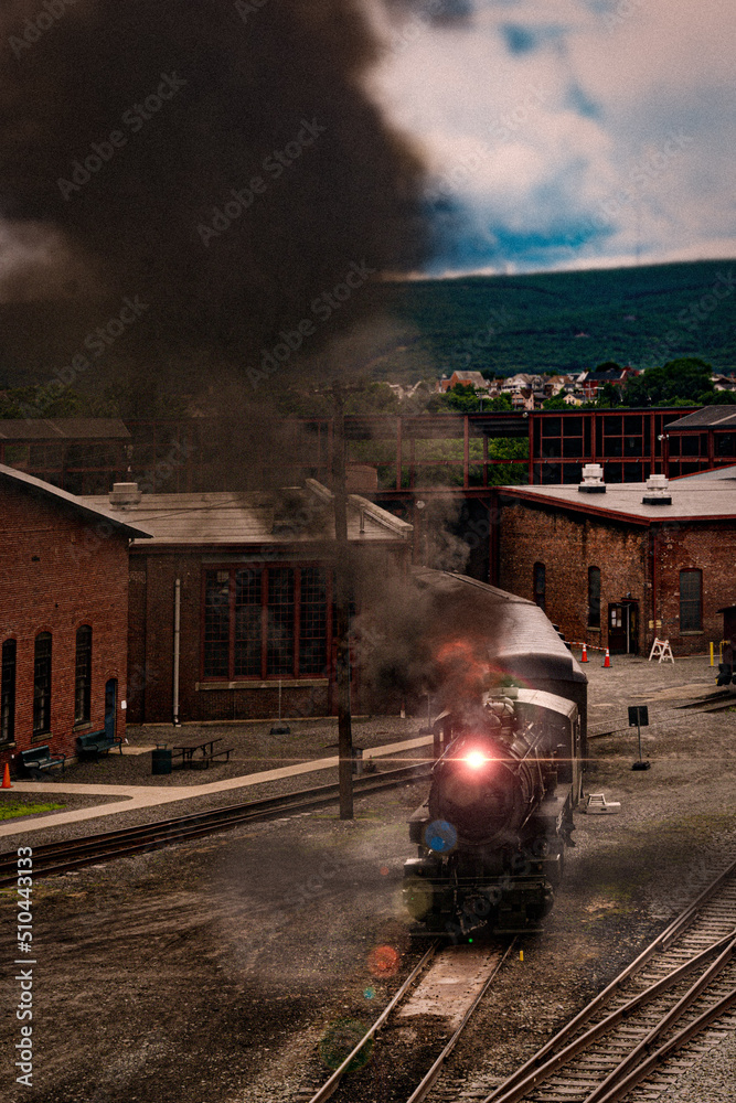 steam engine at National Park Stock Photo | Adobe Stock