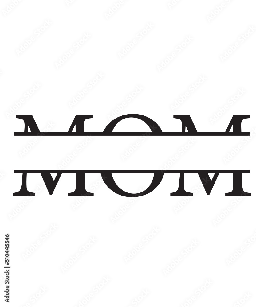 Mama floral hexagon svg, mom split name frame svg, mom floral svg, mom ...