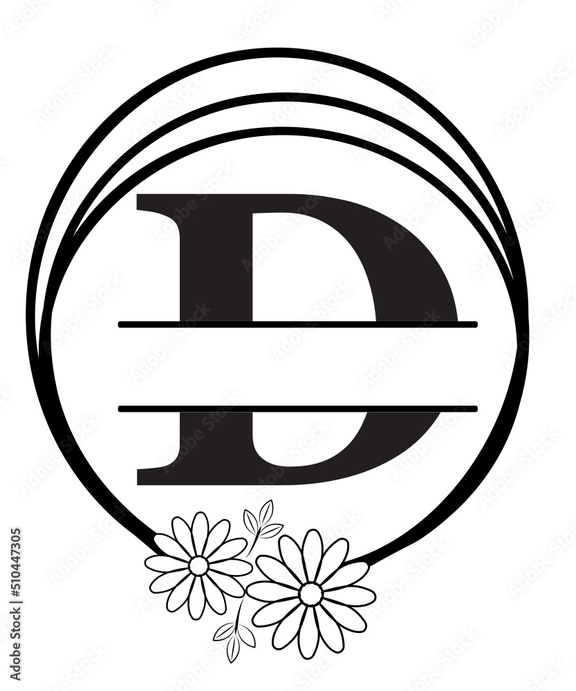 split monogram svg, Split Monogram Alphabet SVG, split letter svg ...