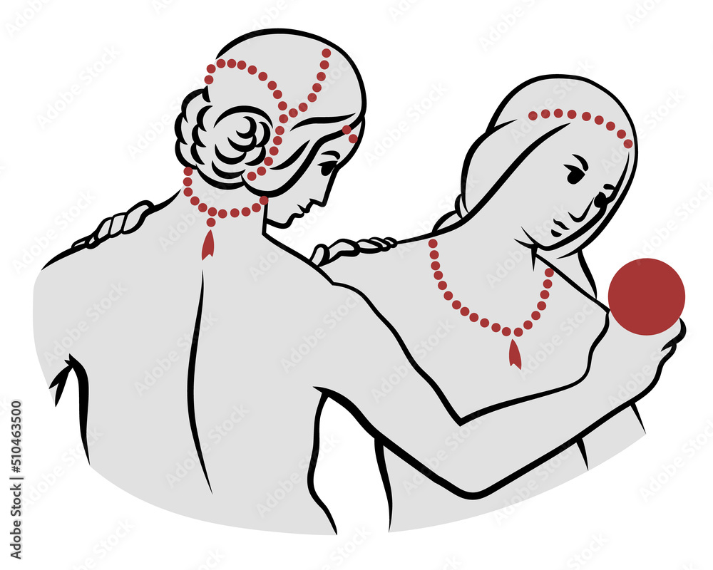 Raphael Santi (Raffaello Sanzio) - Three Graces (Charites). Goddesses ...