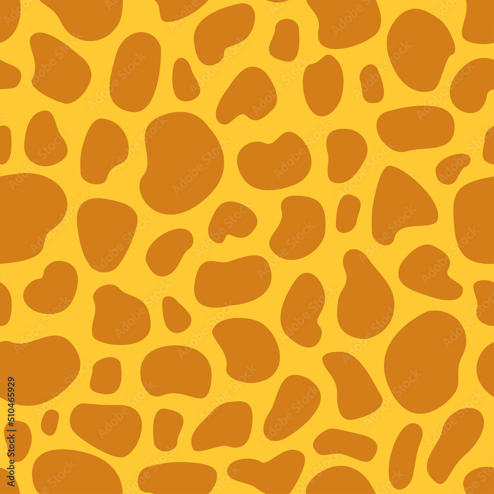 Seamless pattern of spots on the skin of a giraffe. Spotted giraffe ...