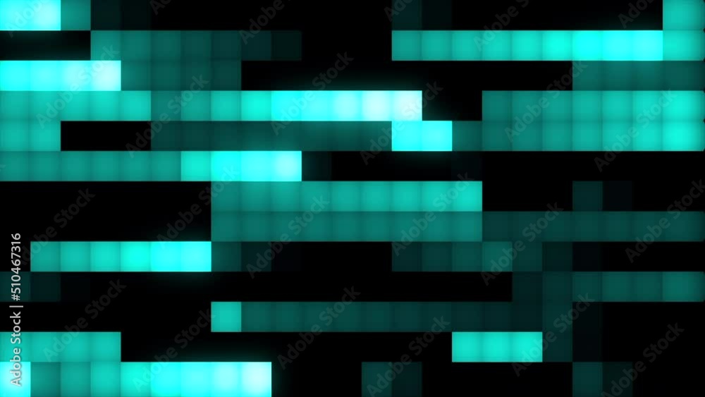 Vidéo Stock Abstract retro tetris snake game on a black screen. Motion ...
