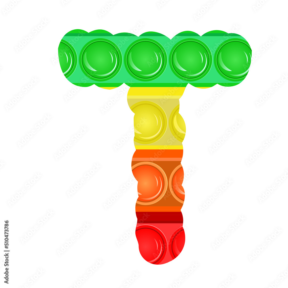 alphabet letters and numbers pop it png, Pop It Digital Clipart, Pop It ...