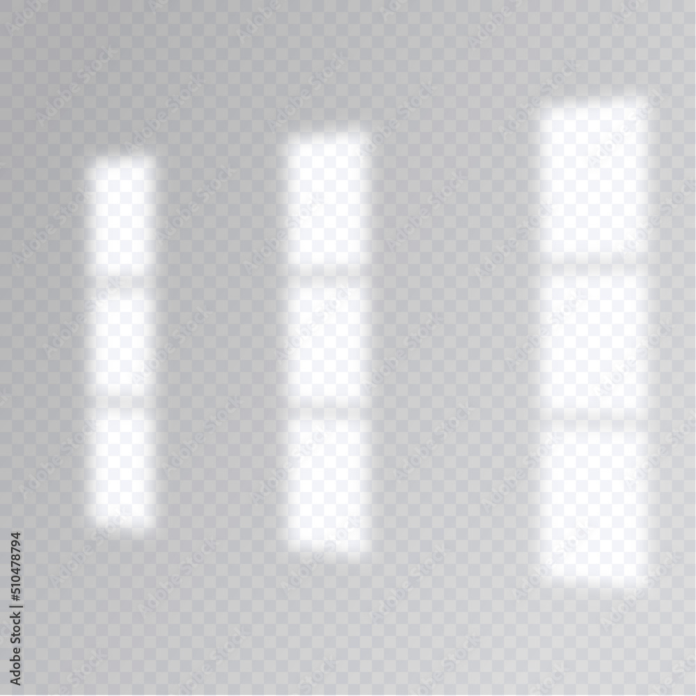 Shadow overlay effect. Soft light and shadows from window. Realistic ...