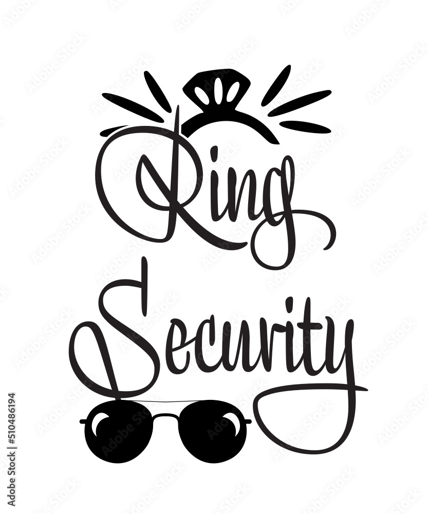ring security svg png, Wedding svg, Wedding Party svg, Ring Bearer pin ...