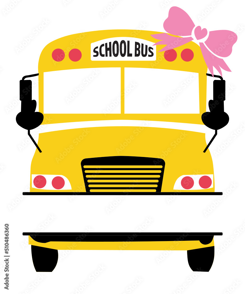 school bus svg, school svg, back to school svg, monogram svg, school ...