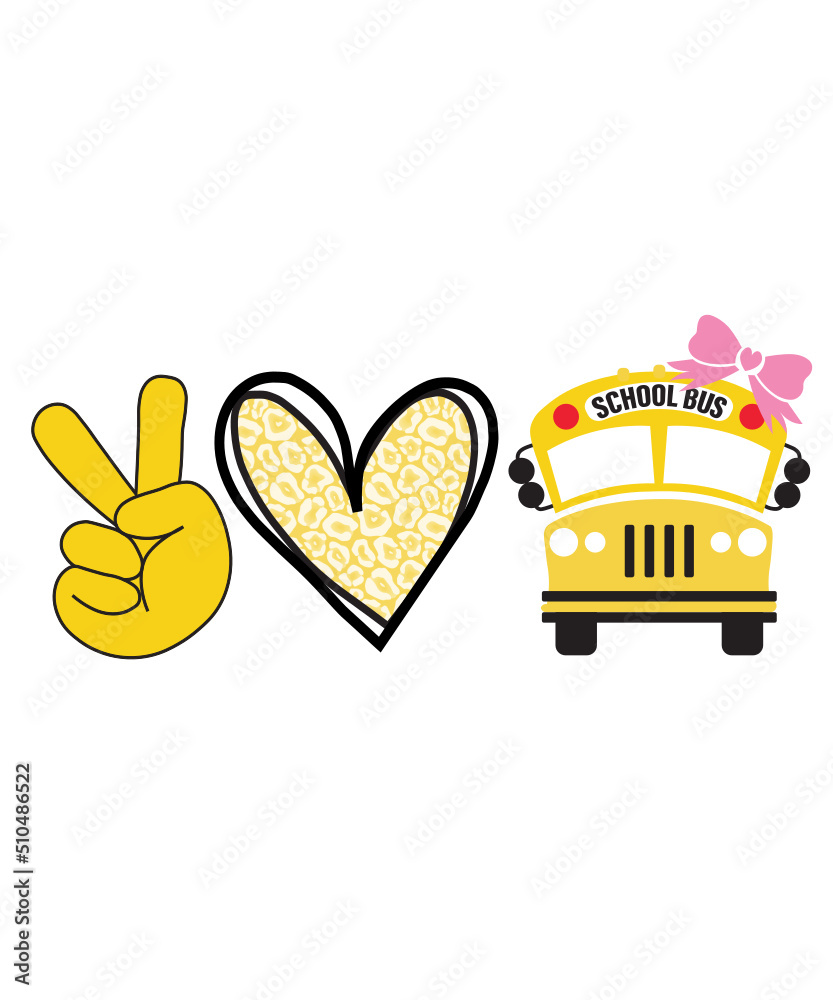 school bus svg, school svg, back to school svg, monogram svg, school ...