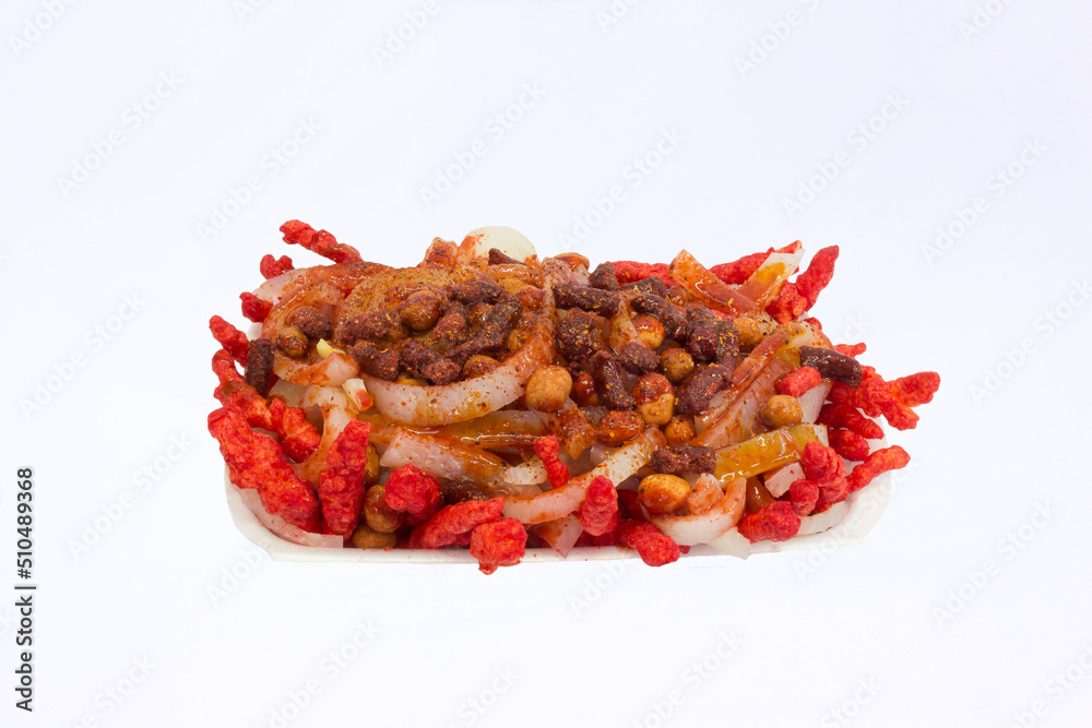 chetos con cueritos preparados con cacahuate y tamarindo Stock Photo ...