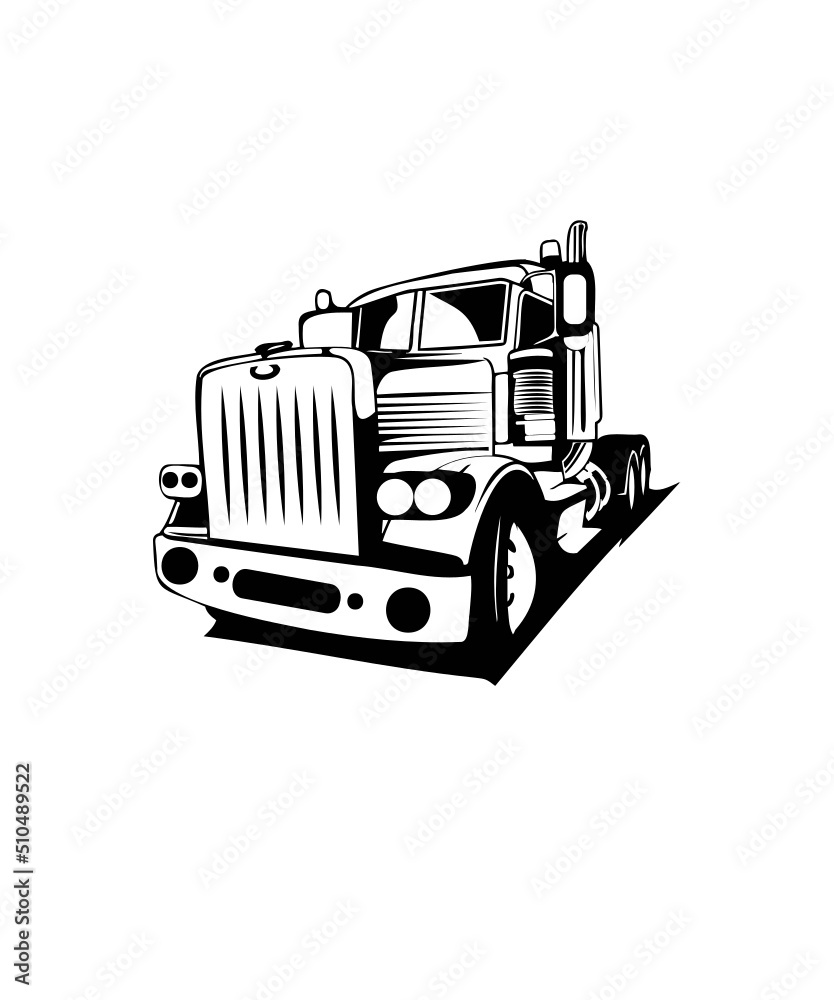 semi truck svg, truck svg, truck driver svg, truck clipart, American ...