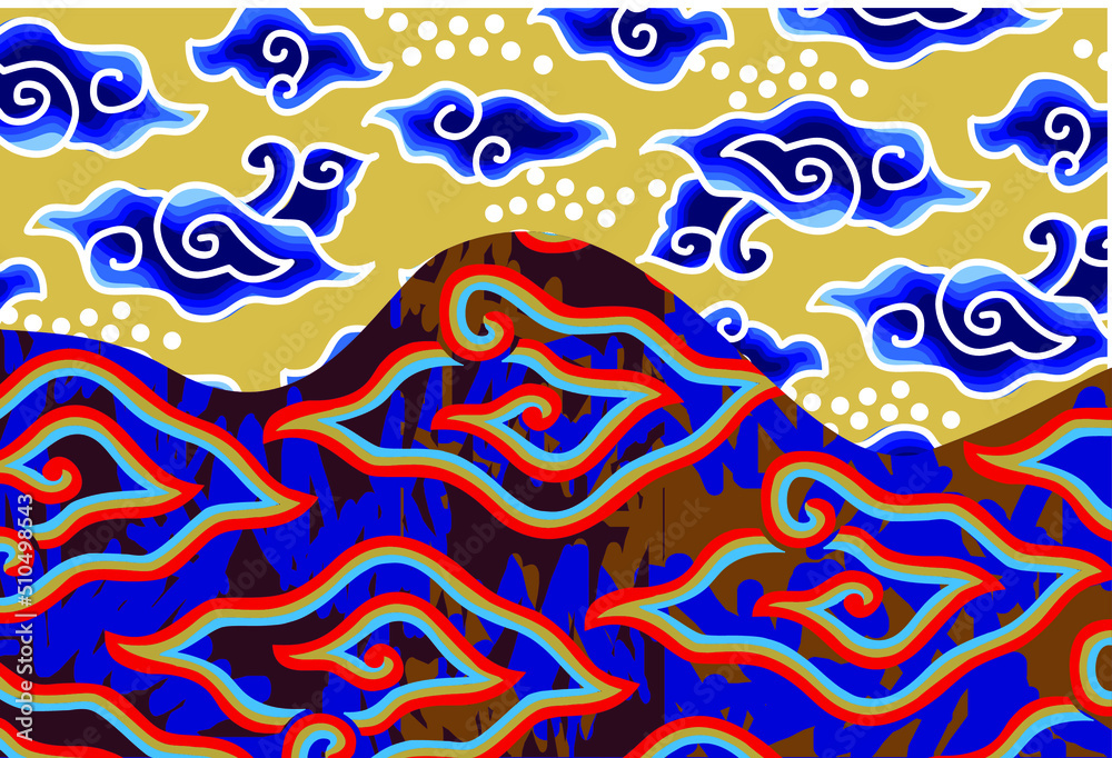 The development of the Mega Mendung motif, a typical Indonesian batik ...