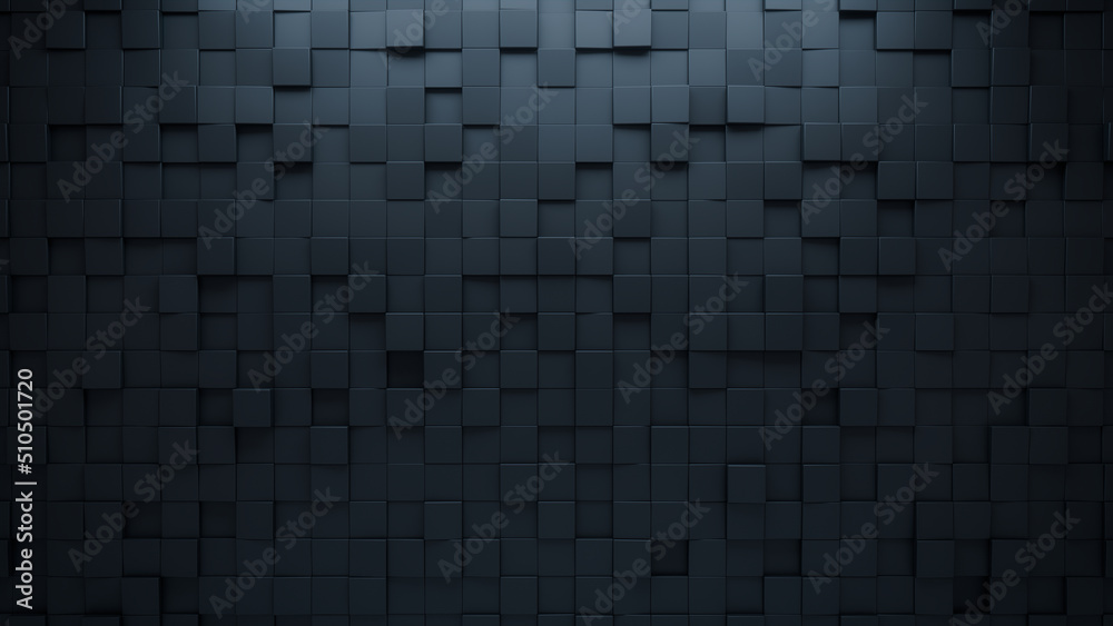 3D, Futuristic Wall background with tiles. Black, tile Wallpaper with ... 3D, Futuristic Wall background with tiles. Black, tile Wallpaper with ...