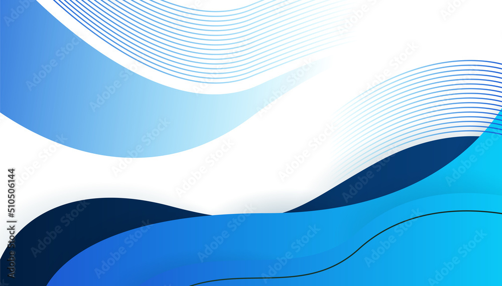 Modern blue white abstract background with overlap layers and abstract ...
