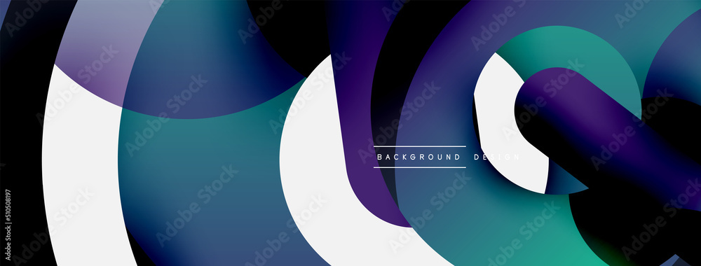 Circle abstract background. Vector illustration for wallpaper banner ...
