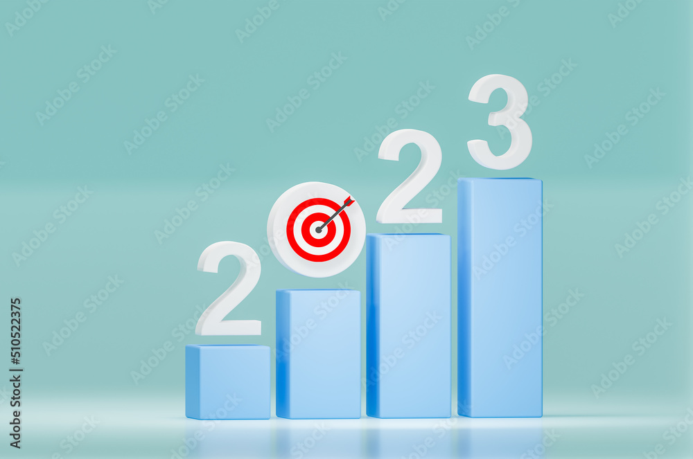 Growth chart for 2023. plan for economic and financial growth in 2023 ...