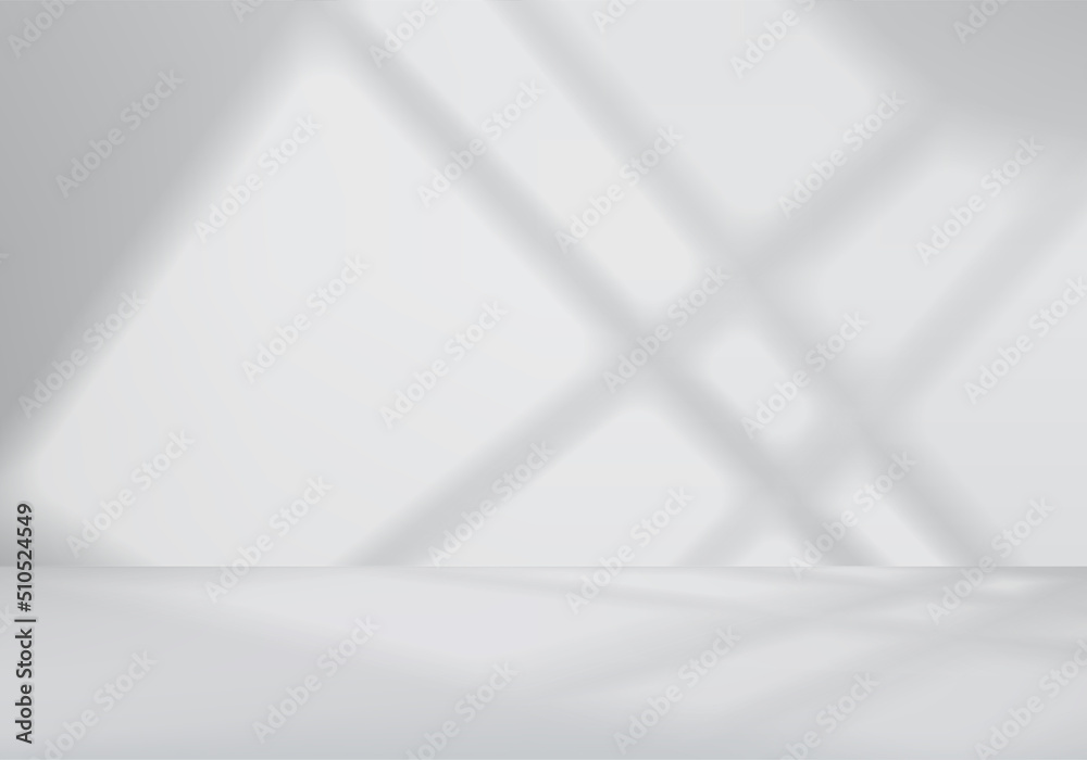 3d gray background product display podium scene with leaf geometric ...